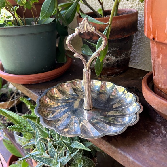 Other | Vintage Silver Plated Scalloped Server | Poshmark